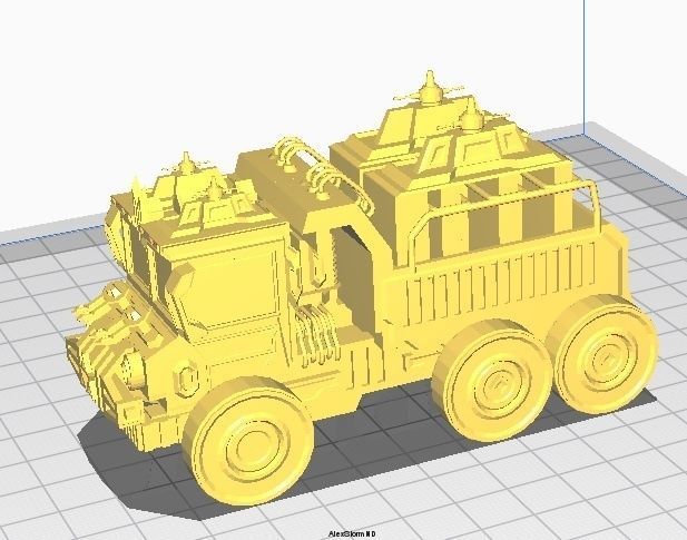 Prototype Military Truck 3D model 3D printable | CGTrader