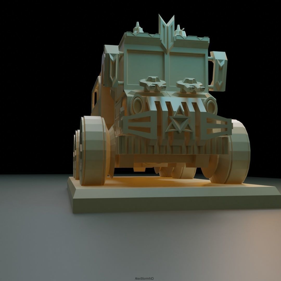 Prototype Military Truck 3D model 3D printable | CGTrader
