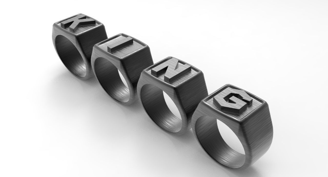 Printable King Ring 3D model | CGTrader