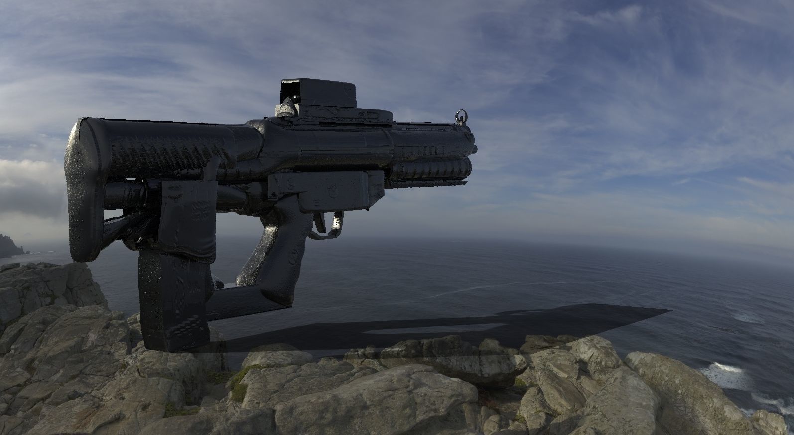 Assault Rifle Custom scope Sci-fi 3D model | CGTrader