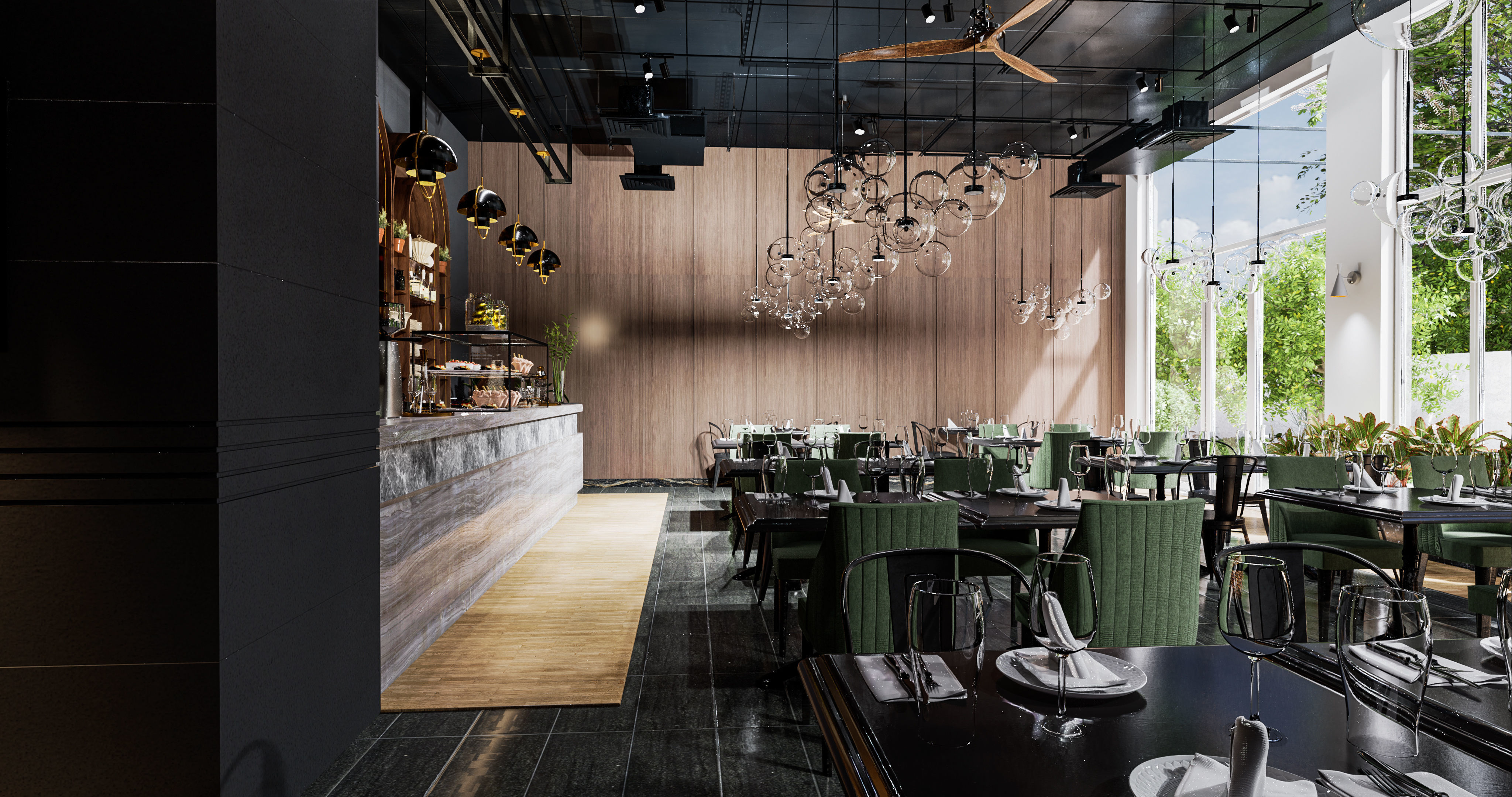 D5 render restaurant scene 3D model animated | CGTrader