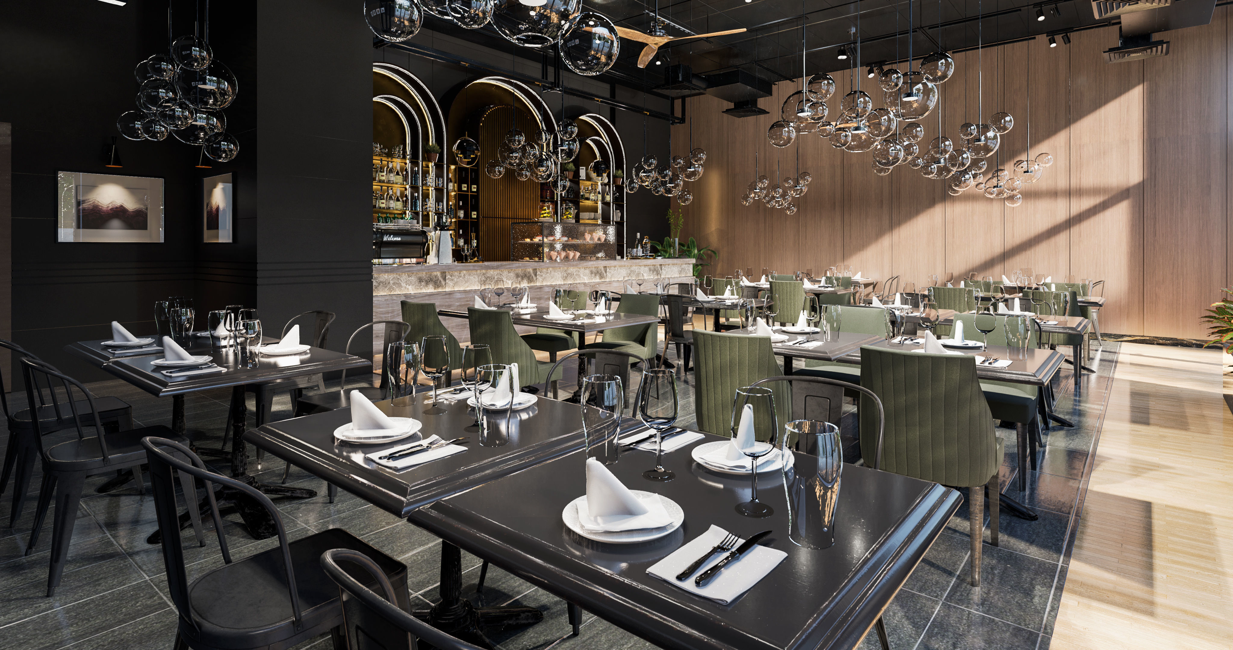 D5 render restaurant scene 3D model animated | CGTrader