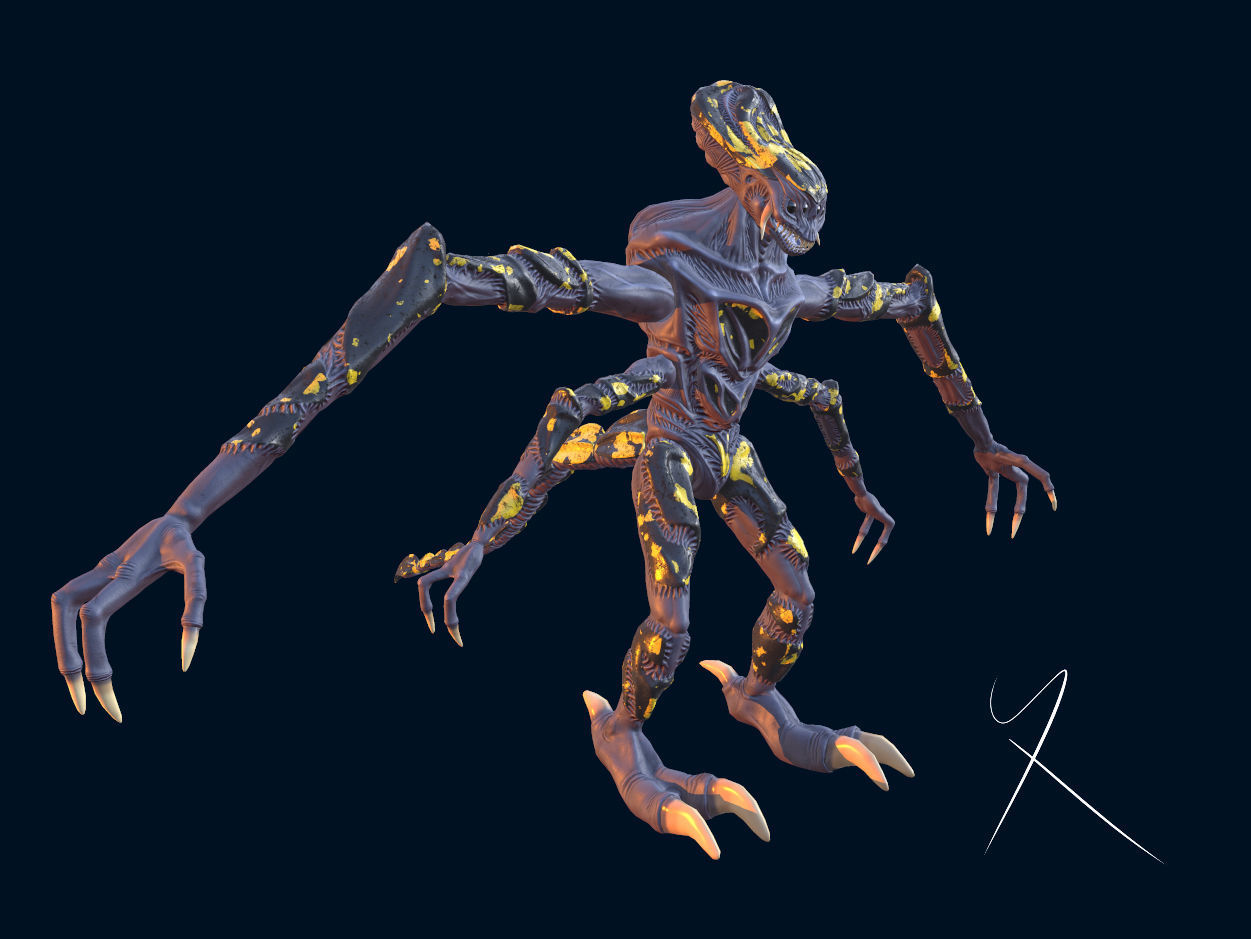 3D model Arachnid monster creature character VR / AR / low-poly | CGTrader