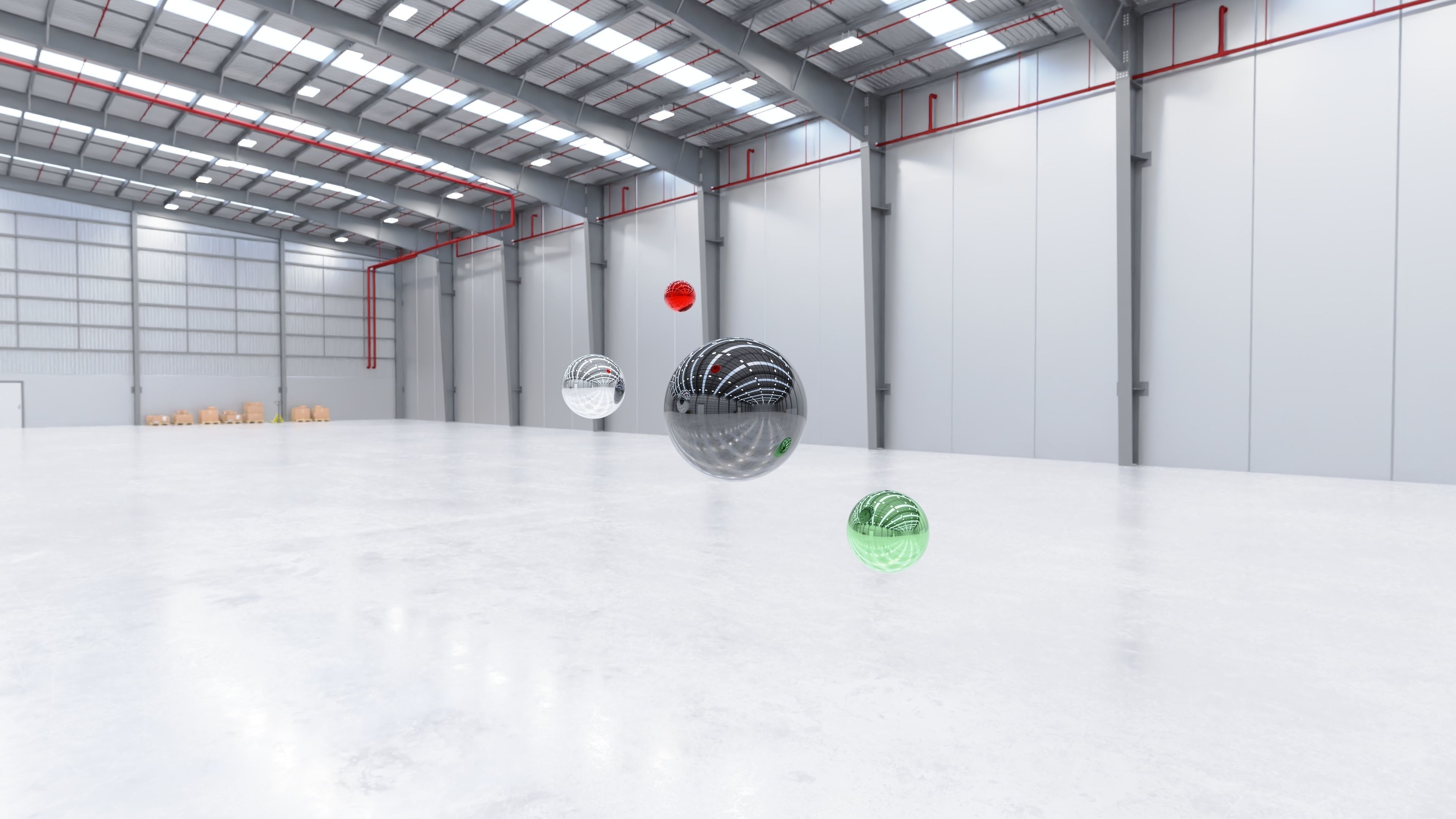 Texture HDRI - Industrial Warehouse Interior 13 - 8192x4096 VR / AR ...