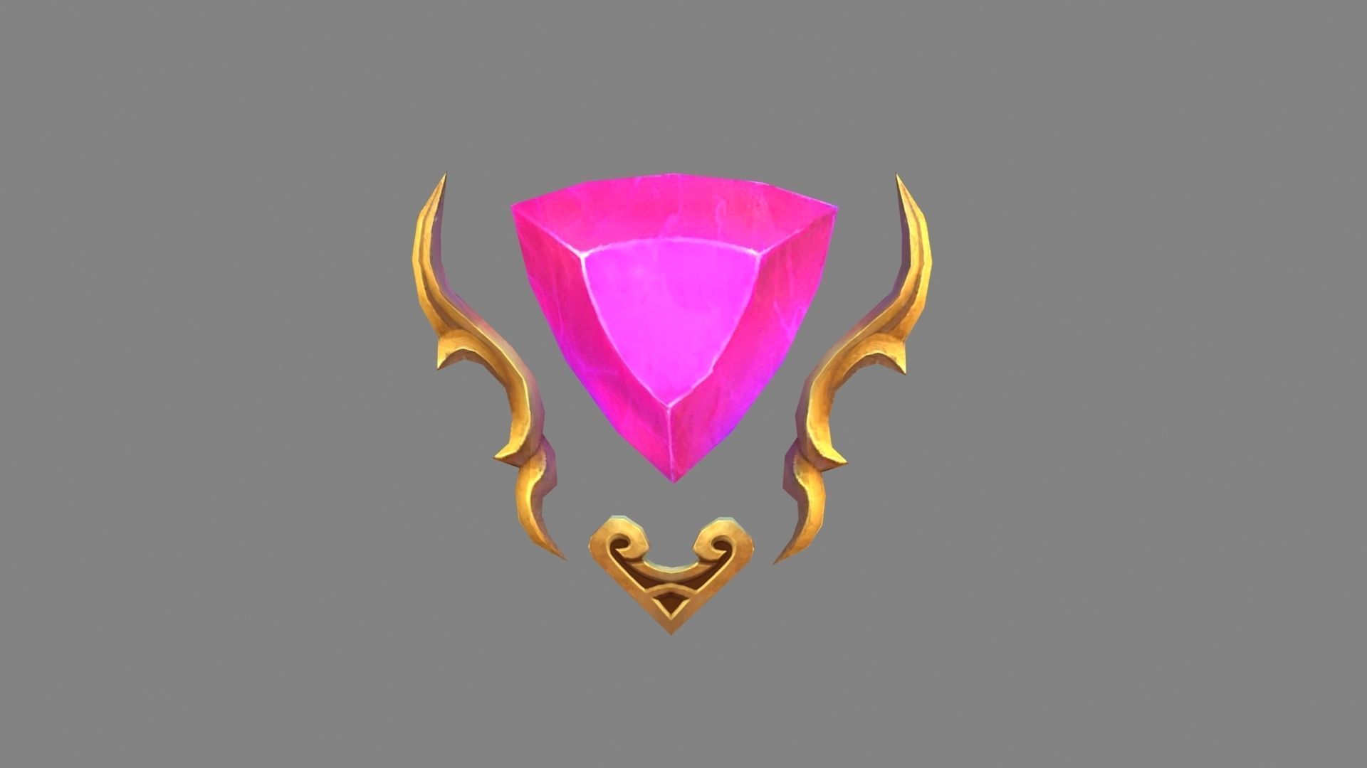 3D model Cartoon triangle gems VR / AR / low-poly | CGTrader