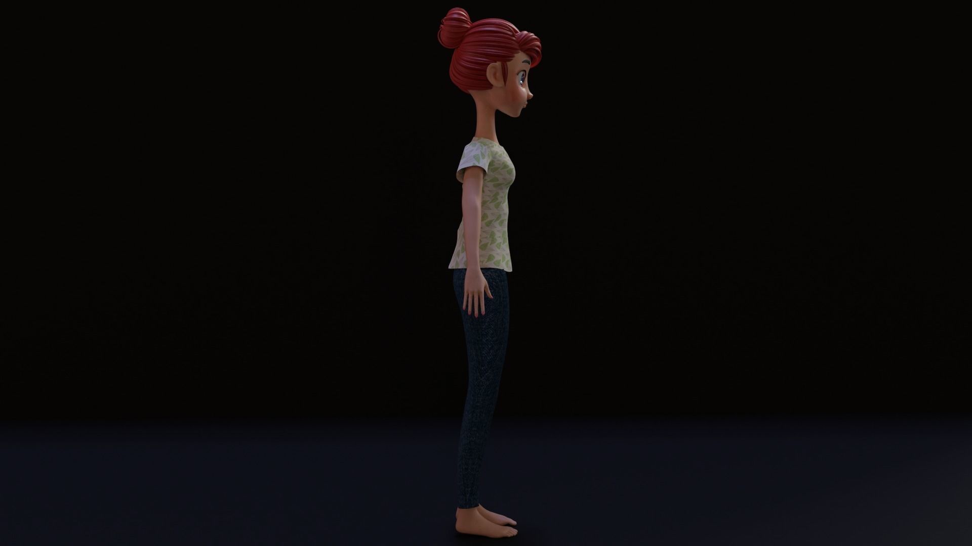 3D model Catoon Woman - FULLY RIGGED VR / AR / low-poly rigged | CGTrader
