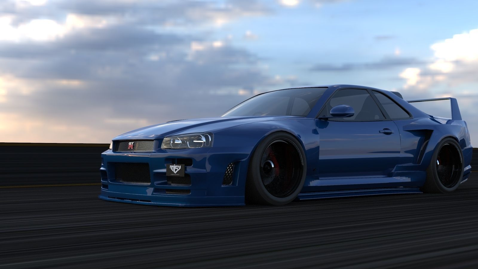 nissan gt r34 3D model | CGTrader