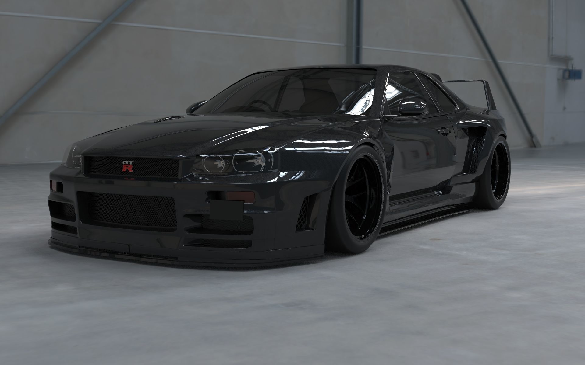 nissan gt r34 3D model | CGTrader