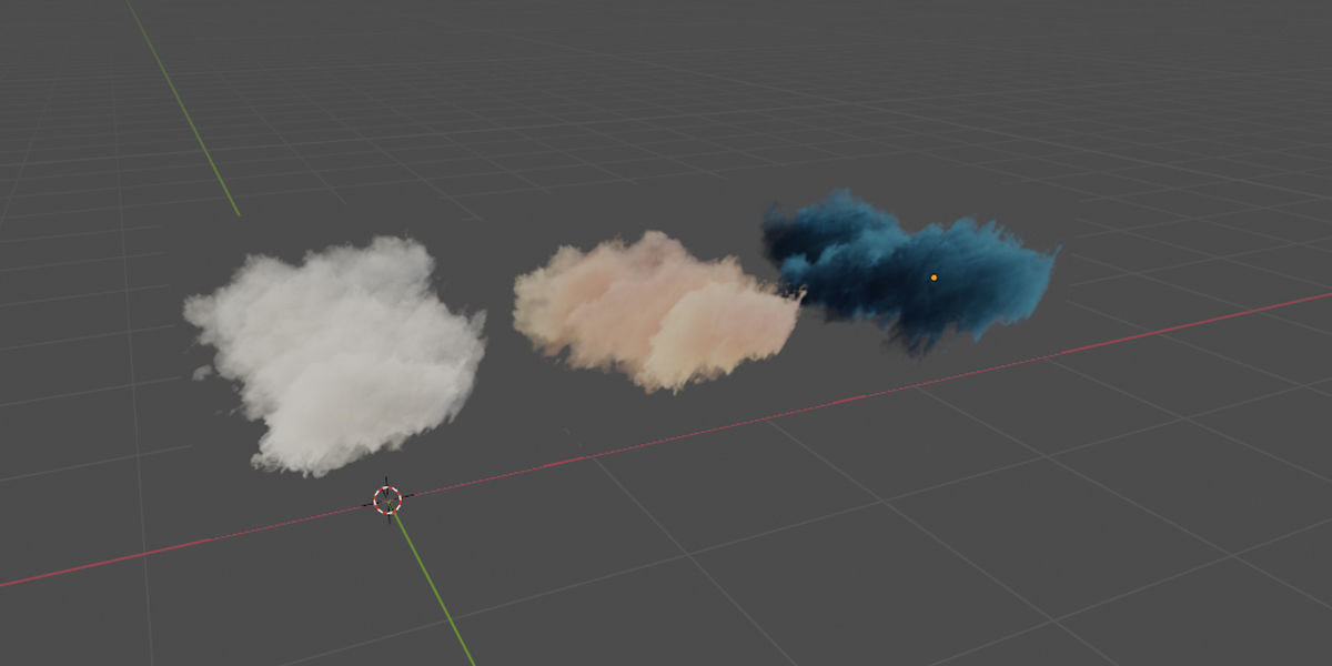 3D model Fluffy Clouds Pack 01 and Cloud Node Shader for Blender VR ...