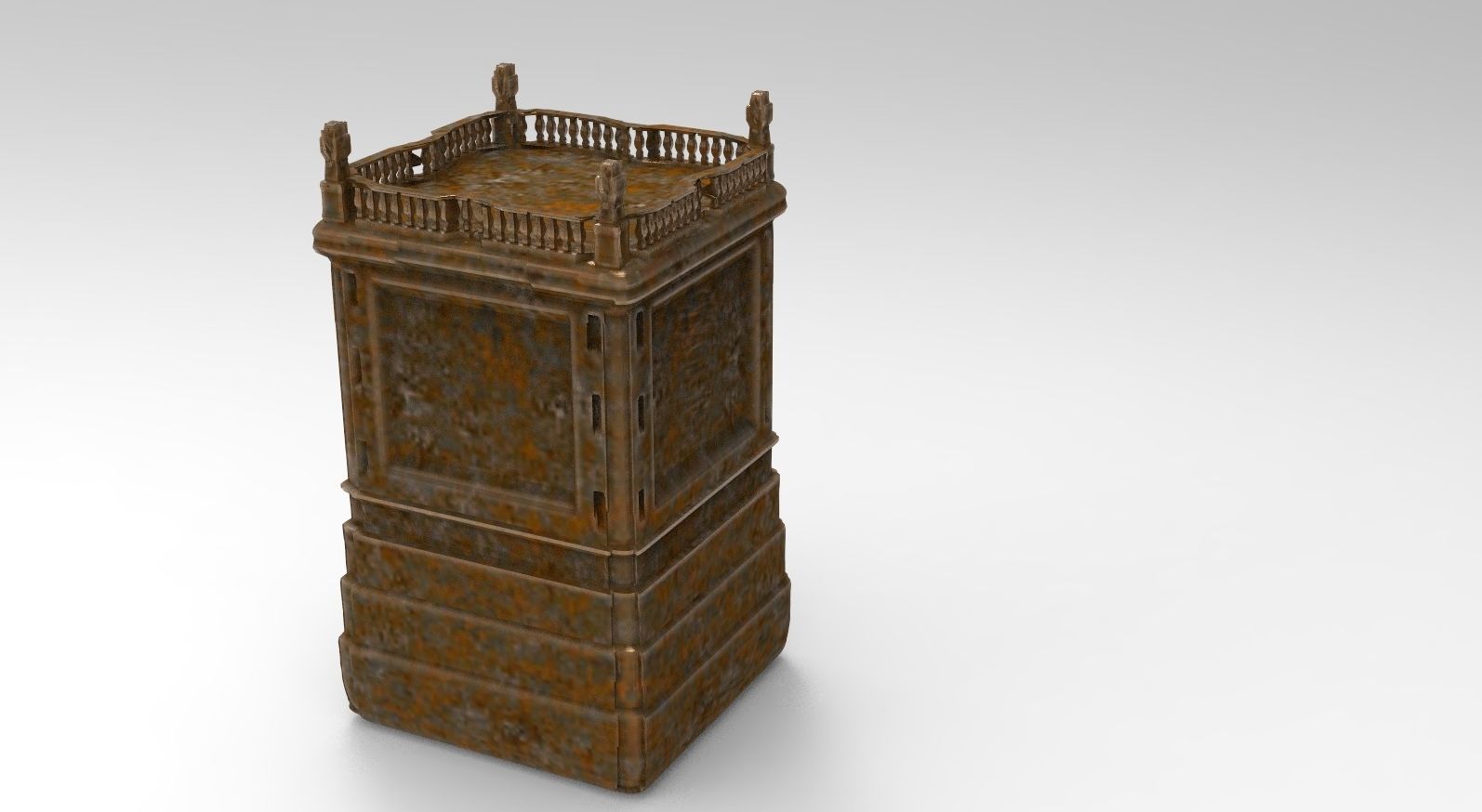 Statue Stand Tower 3D model | CGTrader