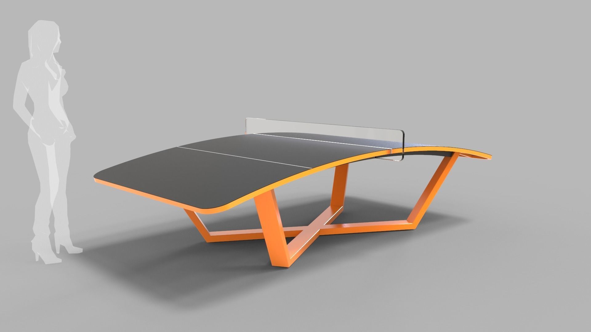 Teqball Table 2 3D model | CGTrader