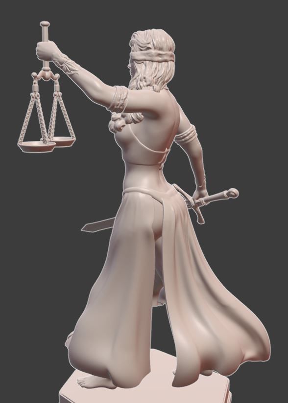 Themis - Goddess of justice 3D model 3D printable | CGTrader