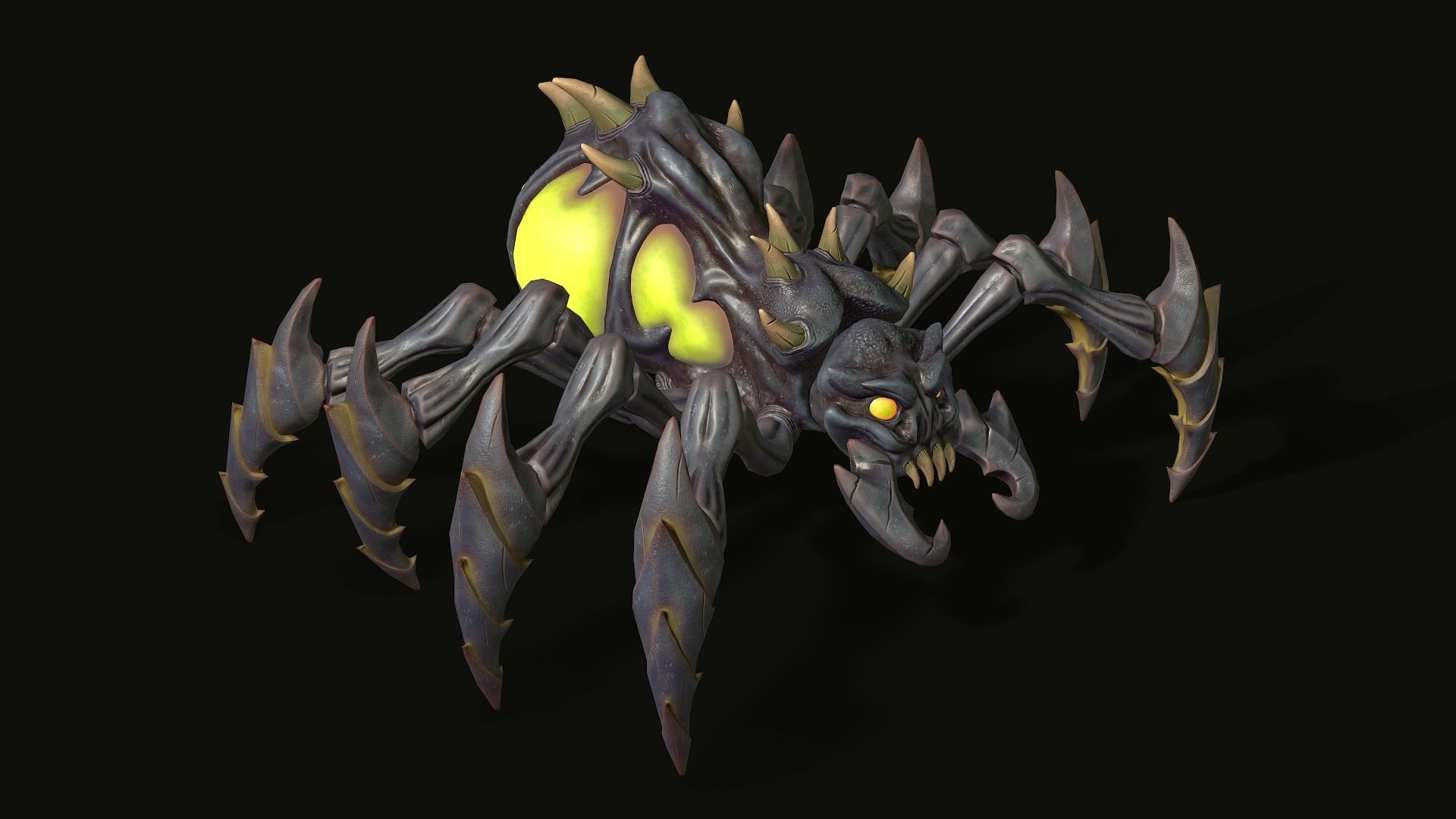 3D model Evil Spider - Game Ready VR / AR / low-poly rigged animated ...