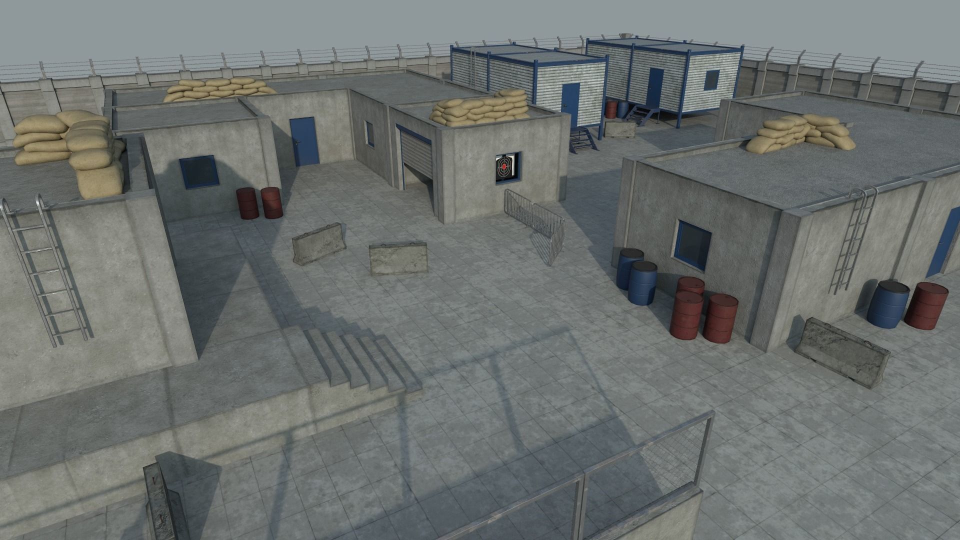 3D model Lowpoly FPS Modular Map Kit VR / AR / low-poly | CGTrader