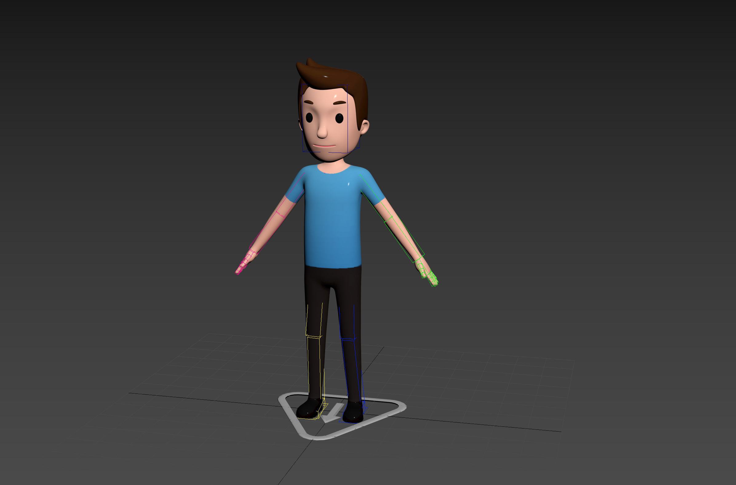 Character122 Rigged Man 3D model rigged | CGTrader