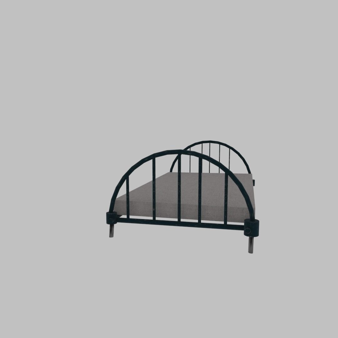 Soviet bed free VR / AR / low-poly 3D model | CGTrader