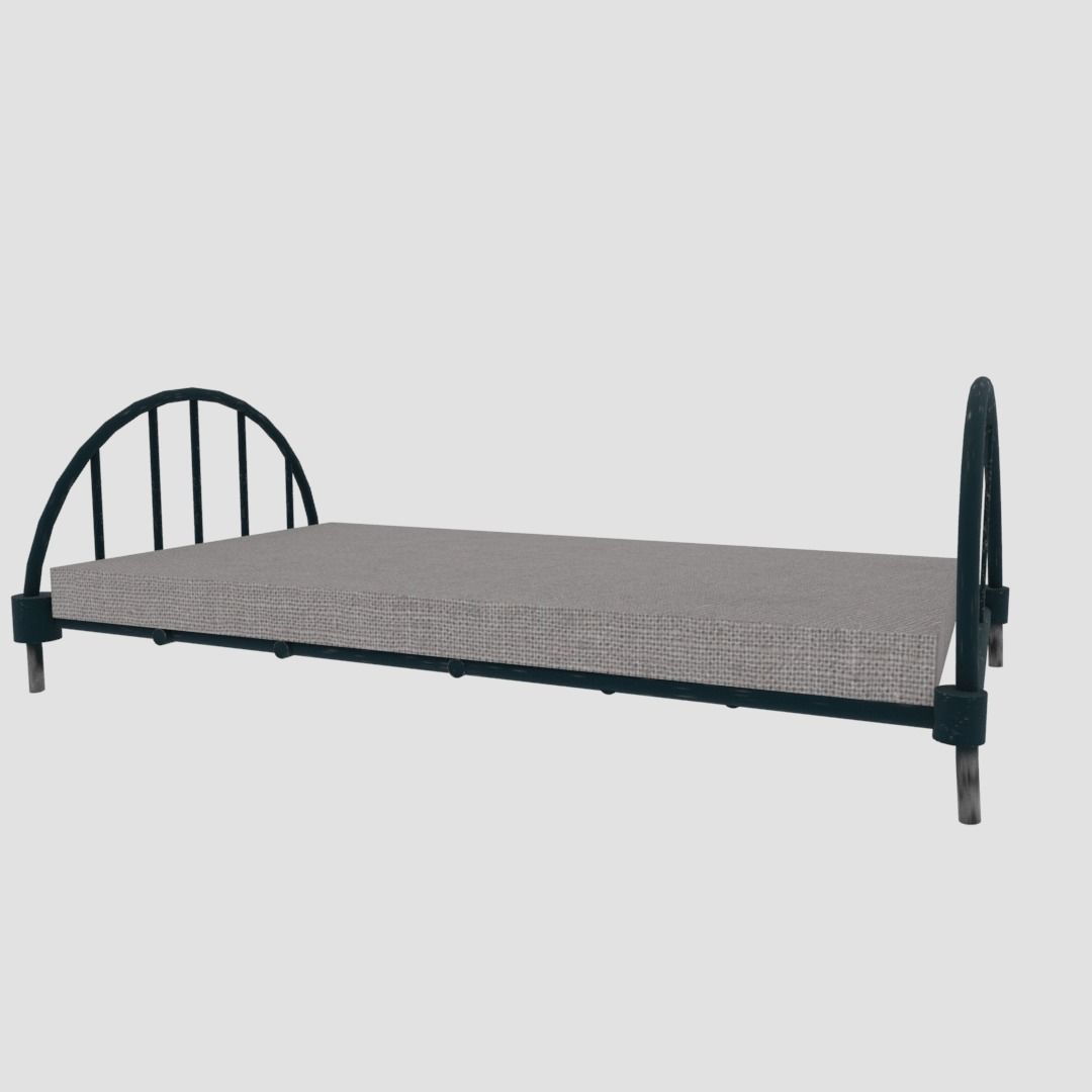 Soviet bed free VR / AR / low-poly 3D model | CGTrader