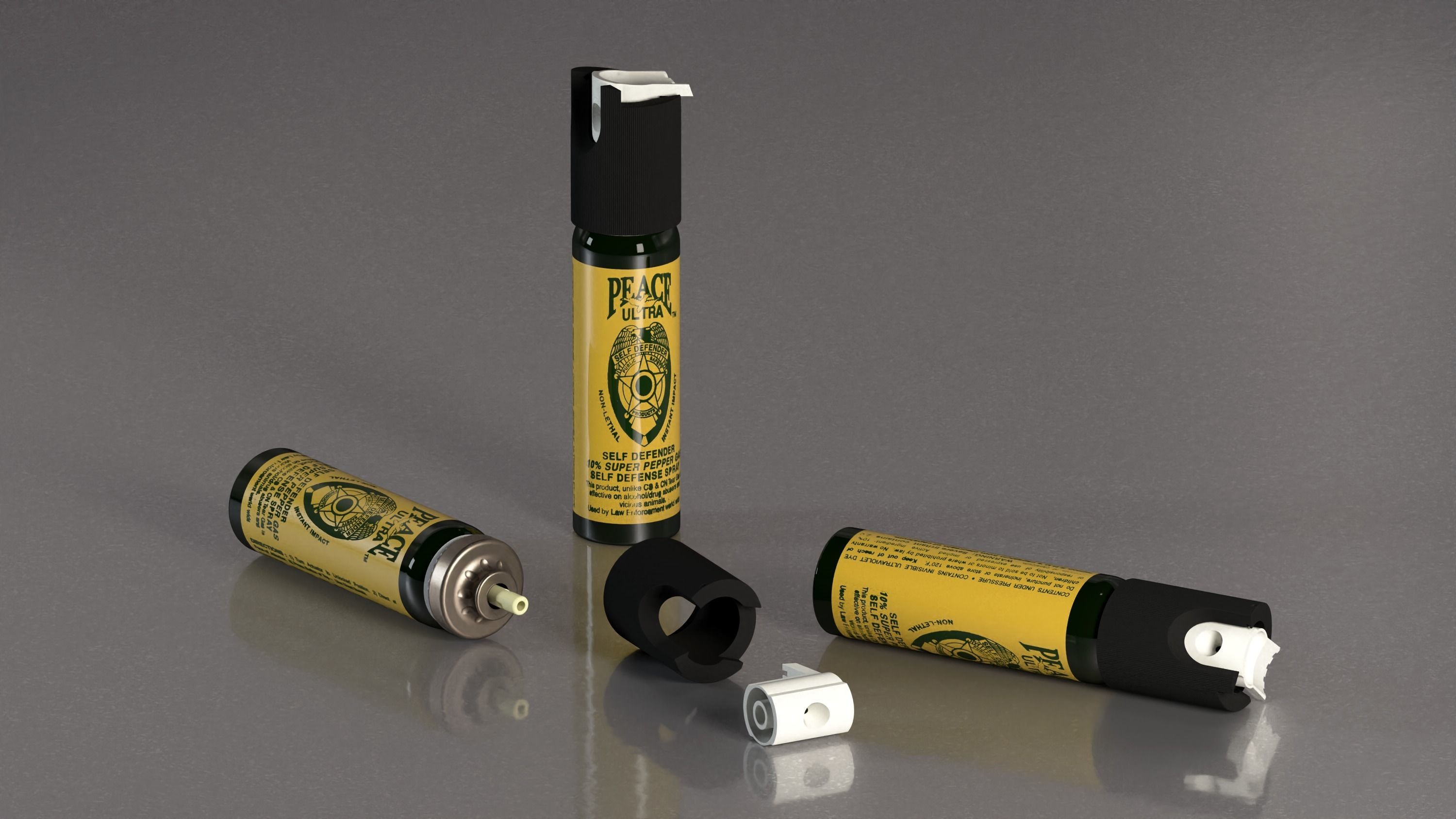 3D model Pepper spray - PBR VR / AR / low-poly | CGTrader