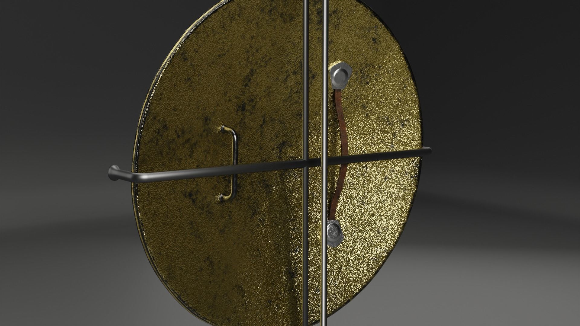 3D model A HISTORICAL KINGS SHIELD USED IN A BATTLE MODEL IN LOW-POLY ...