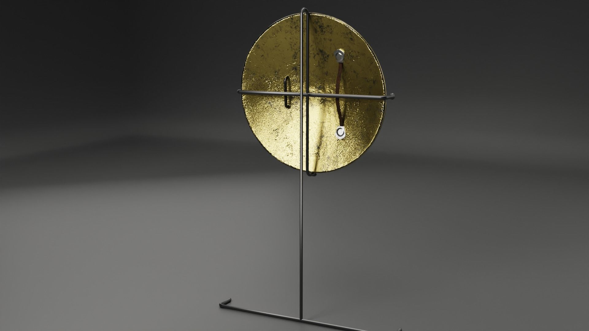 3D model A HISTORICAL KINGS SHIELD USED IN A BATTLE MODEL IN LOW-POLY ...