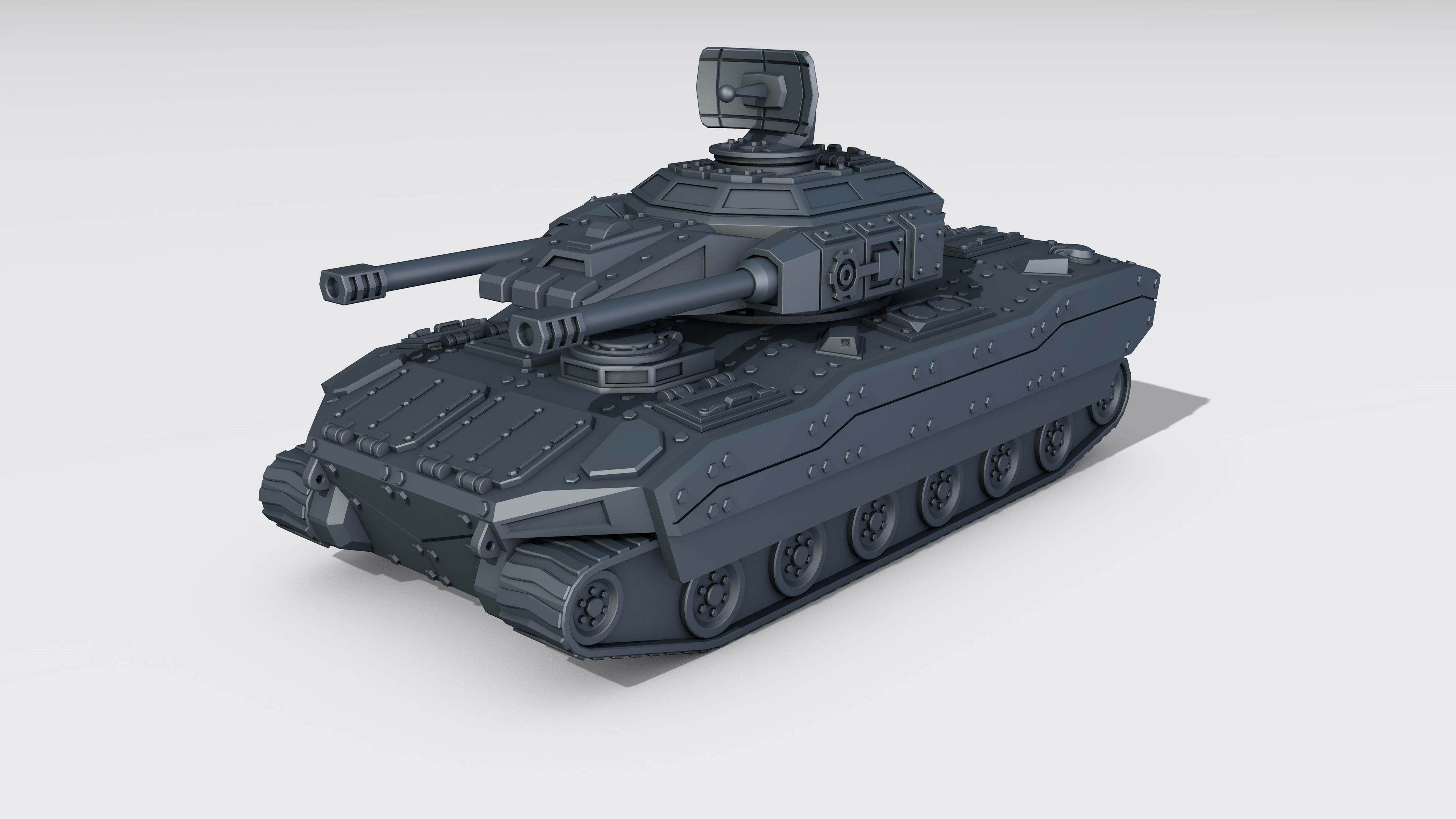 Battle tank V-4 -model for 3d printer 3D model 3D printable | CGTrader