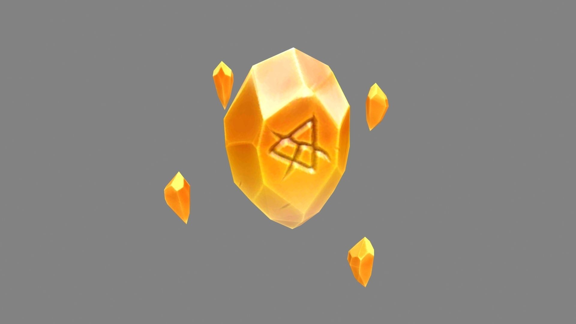 3D model Cartoon Topaz - Suspended Crystal VR / AR / low-poly | CGTrader