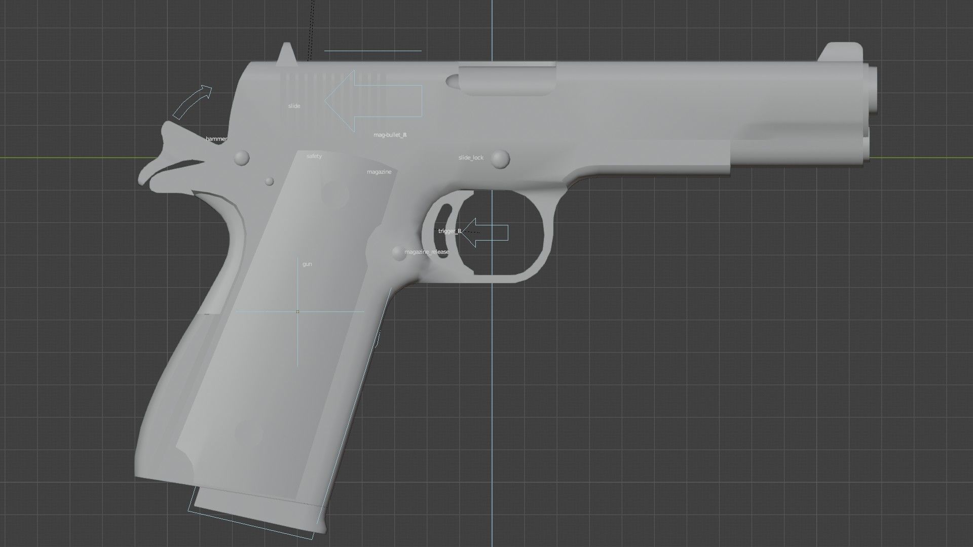 3D model AF 2011 Pistol VR / AR / low-poly | CGTrader