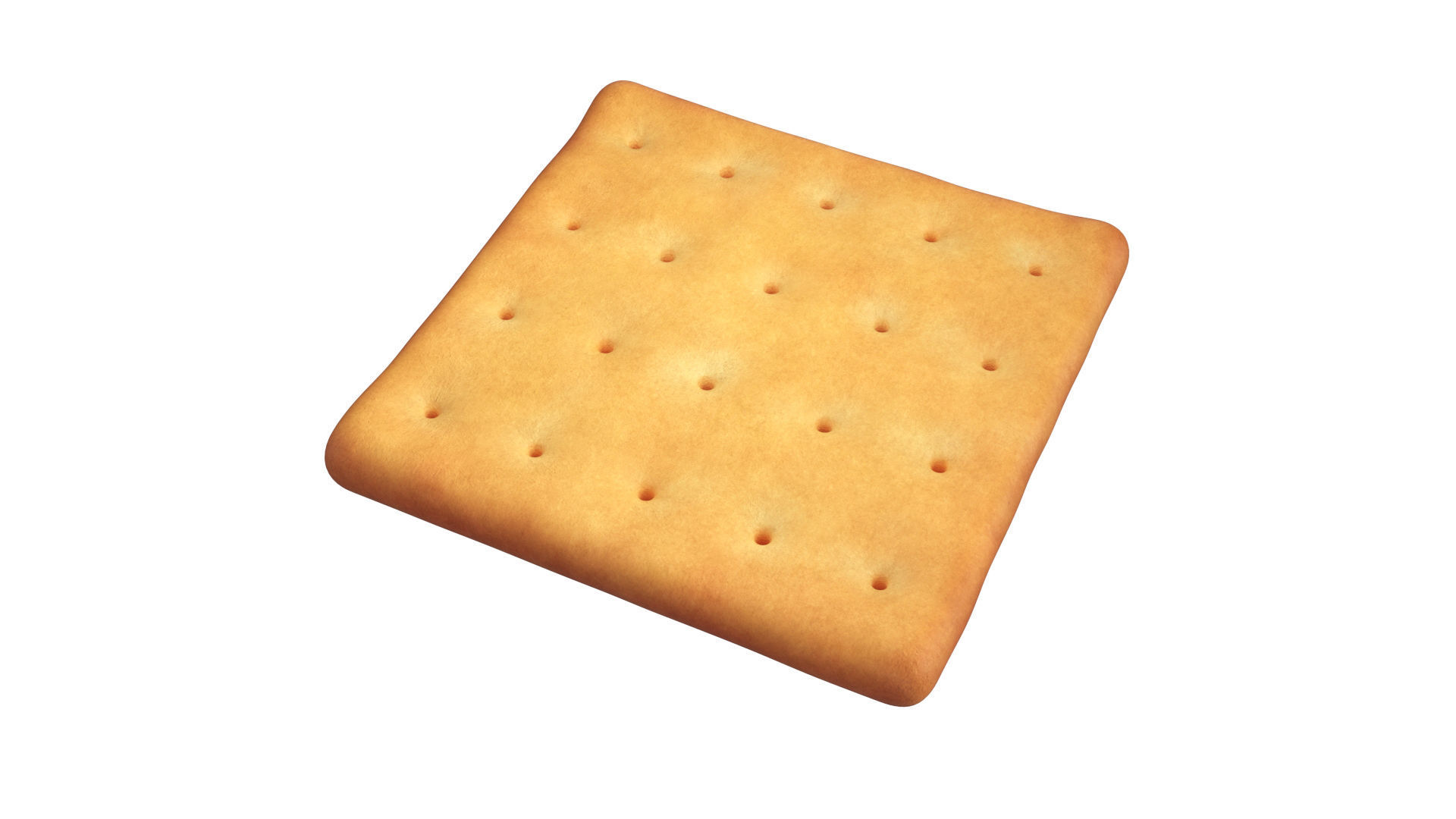 Square cracker 3D model | CGTrader