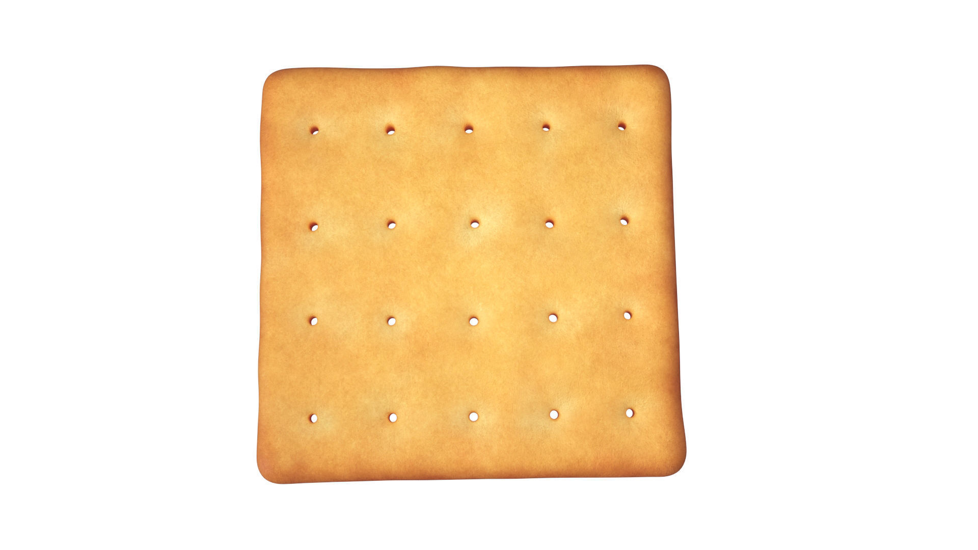 Square cracker 3D model | CGTrader