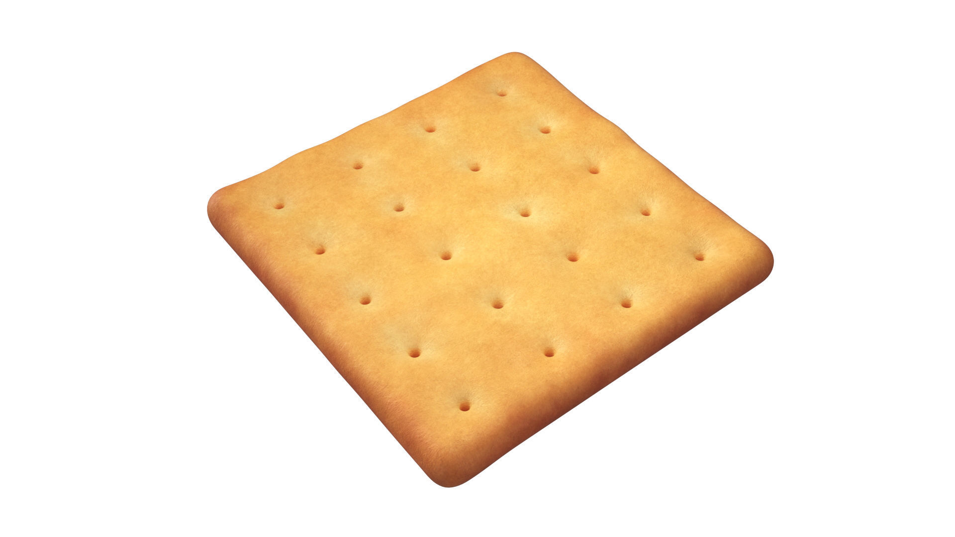 Square cracker 3D model | CGTrader
