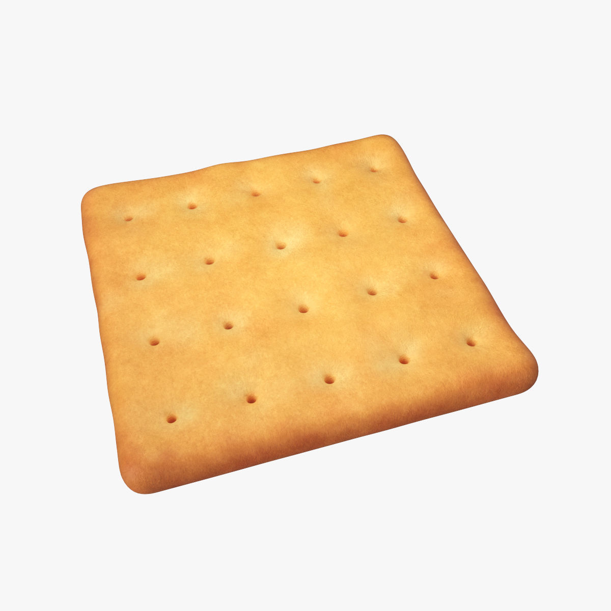 Square cracker 3D model | CGTrader