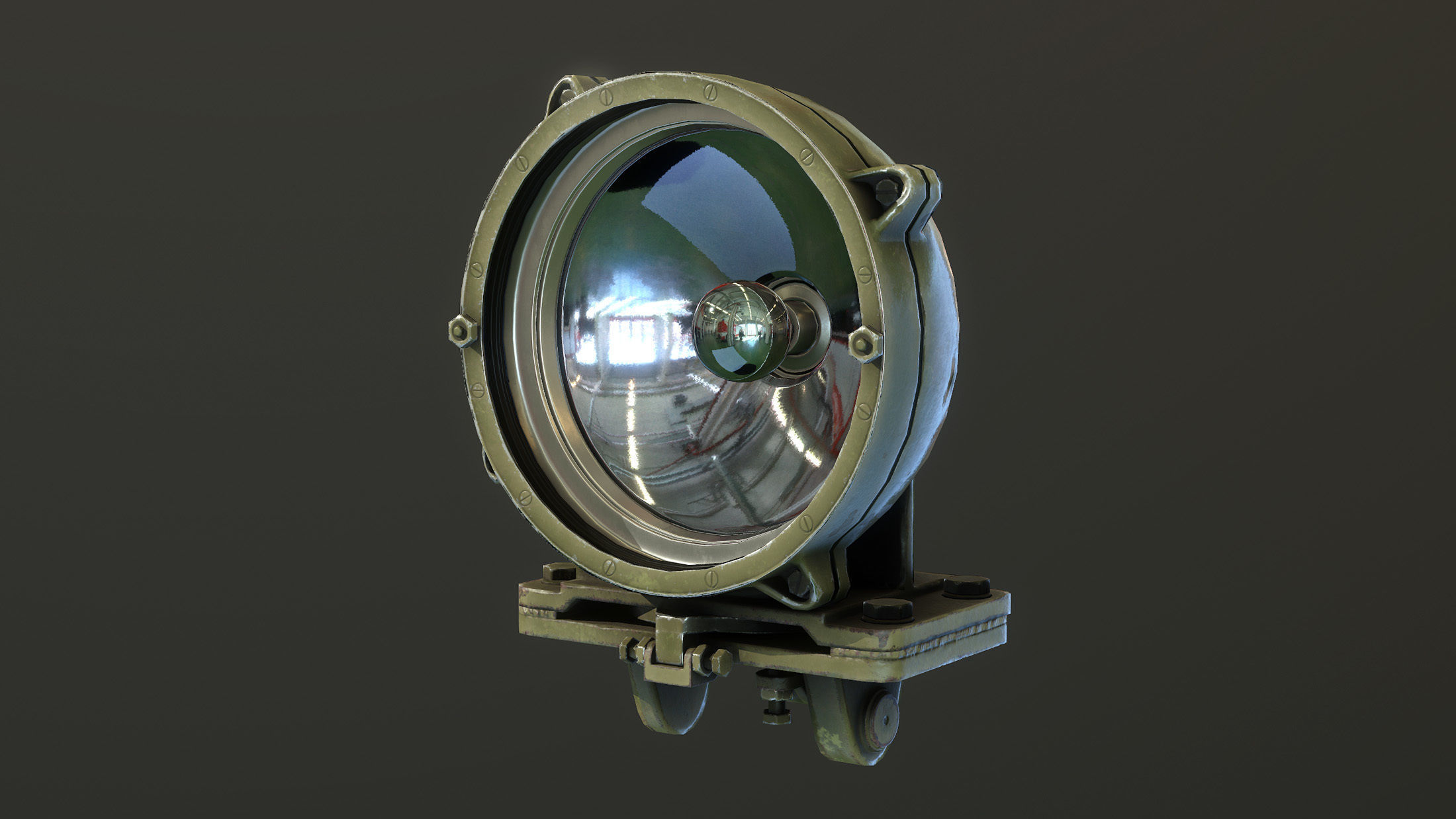 3D model Tank Searchlight L-2G VR / AR / low-poly | CGTrader