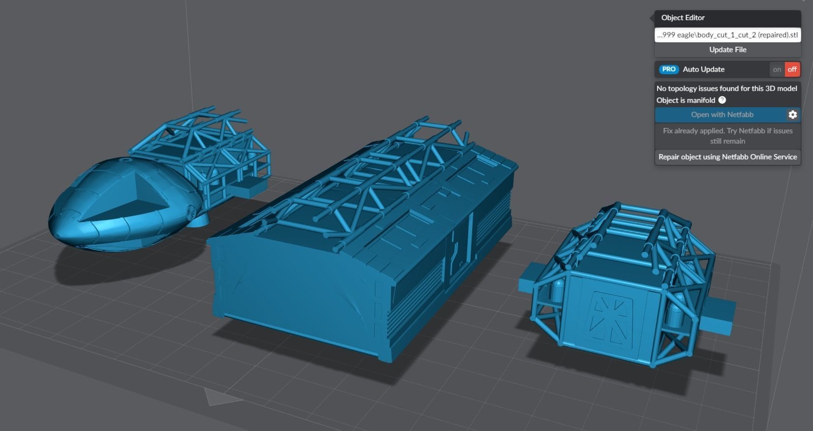 Space 1999 Eagle scale model 3D model 3D printable | CGTrader