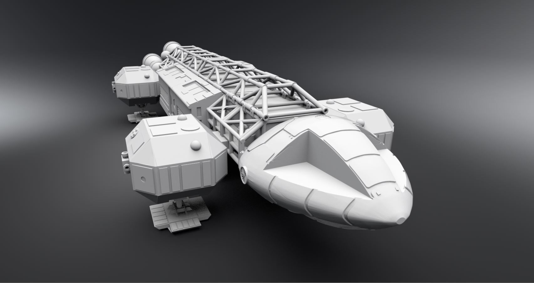 Space 1999 Eagle scale model 3D model 3D printable | CGTrader