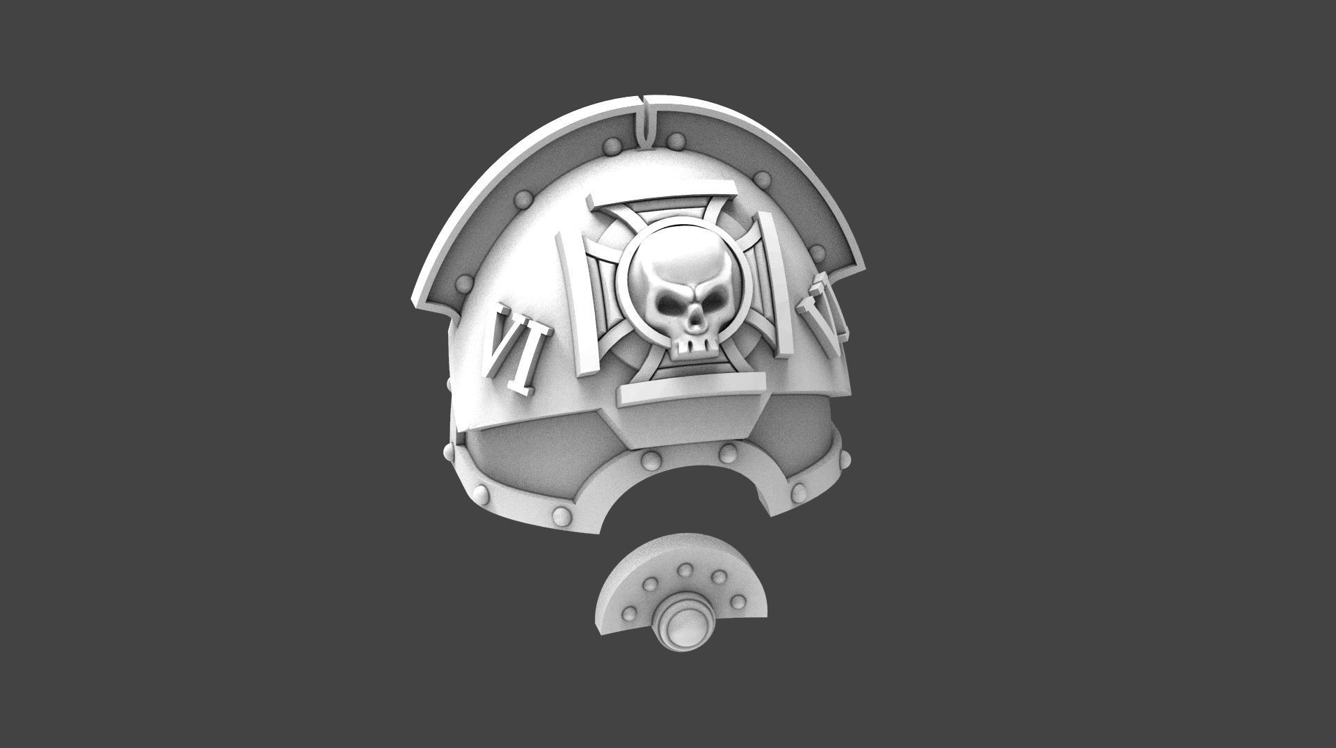 Modular Reinforced Shoulderpads 3D model 3D printable | CGTrader