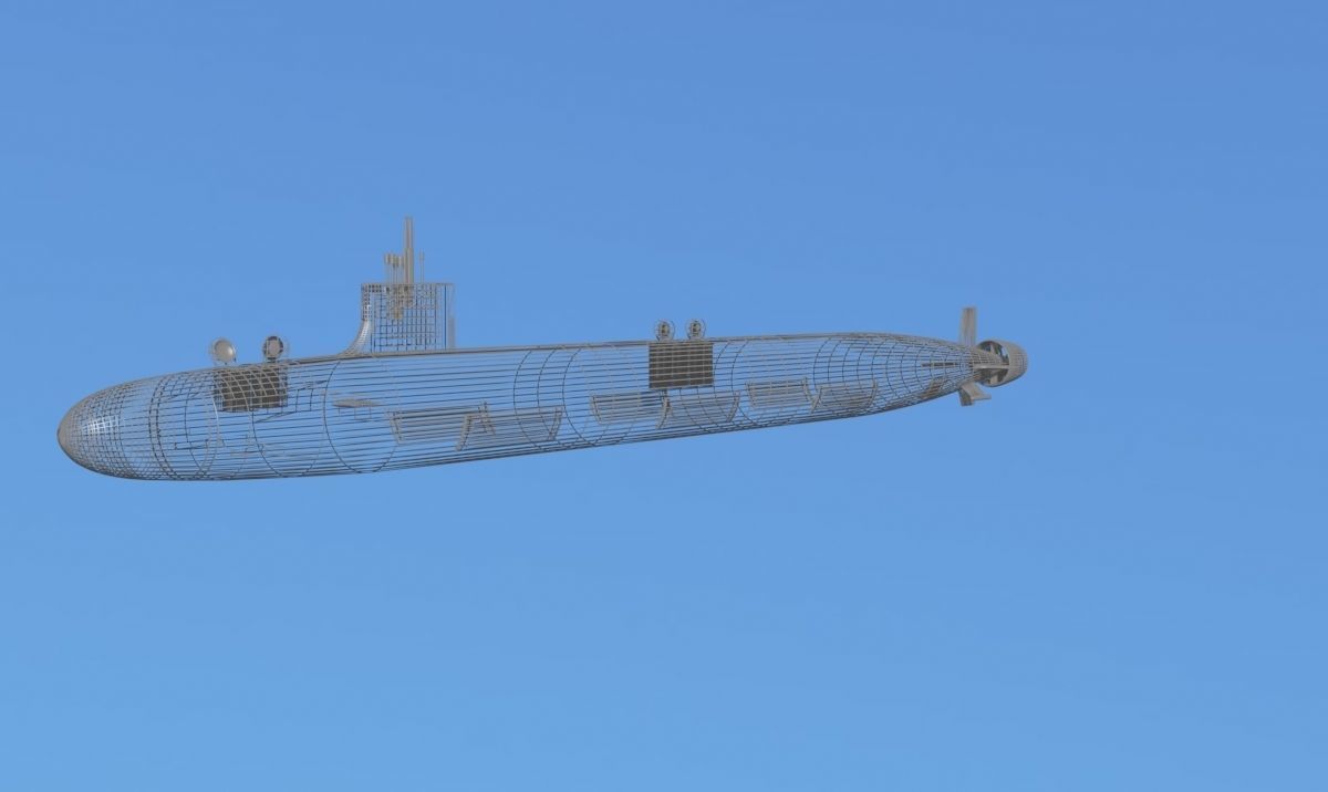 Virginia Class SSGN 805 USS Tang 3D model rigged | CGTrader