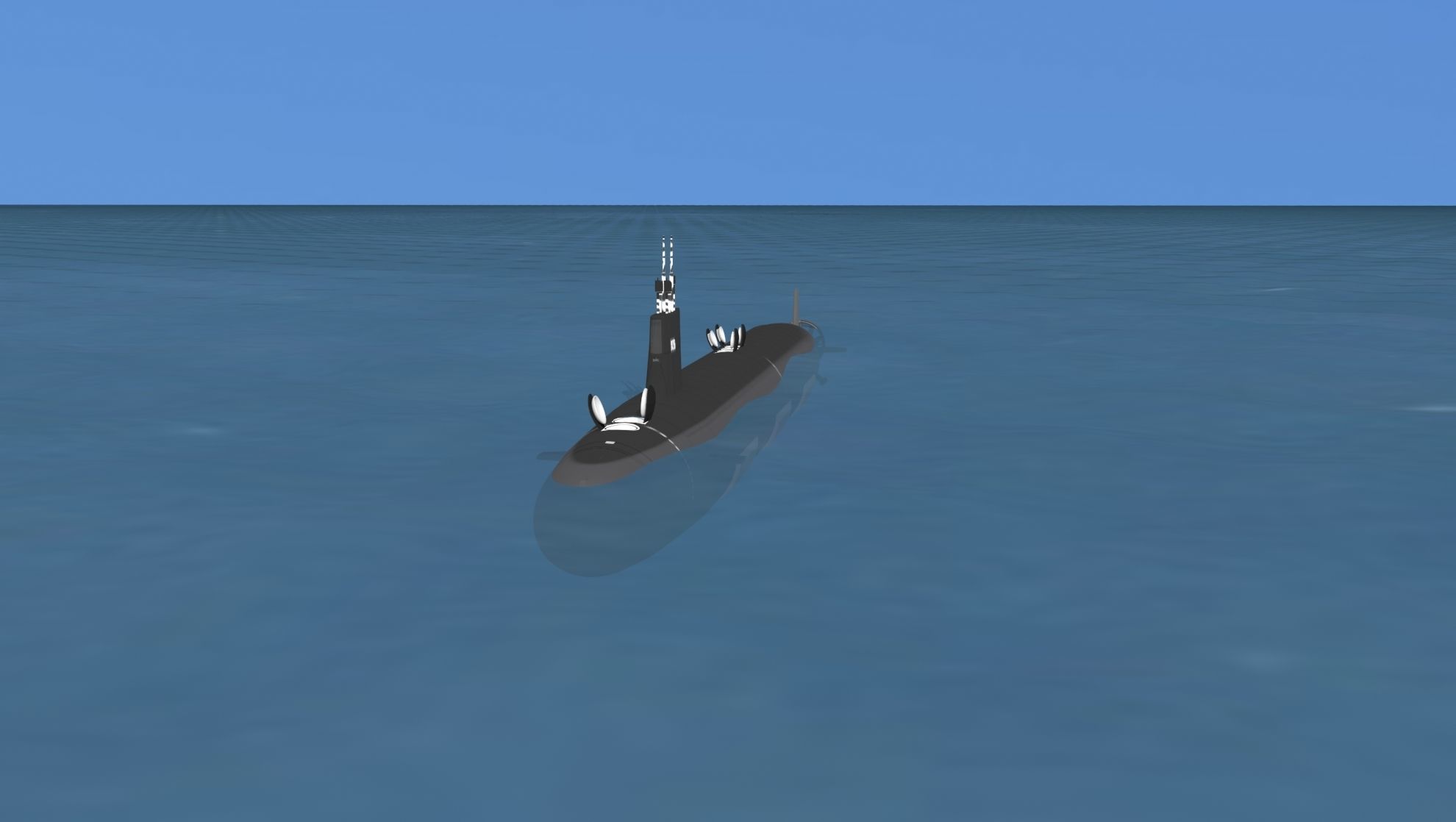 Virginia Class SSGN 806 USS Wahoo 3D model rigged | CGTrader