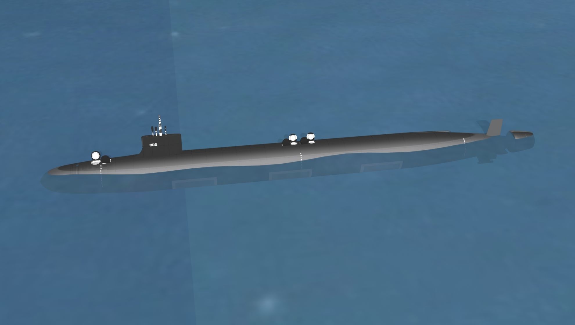 Virginia Class SSGN 806 USS Wahoo 3D model rigged | CGTrader