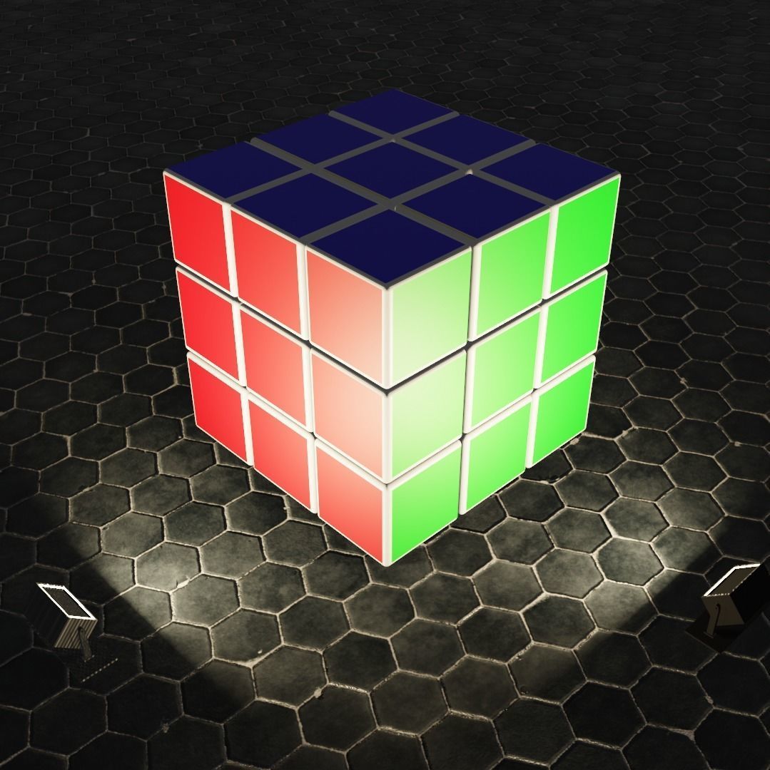 Cube Made in Blender 3D 3D model | CGTrader
