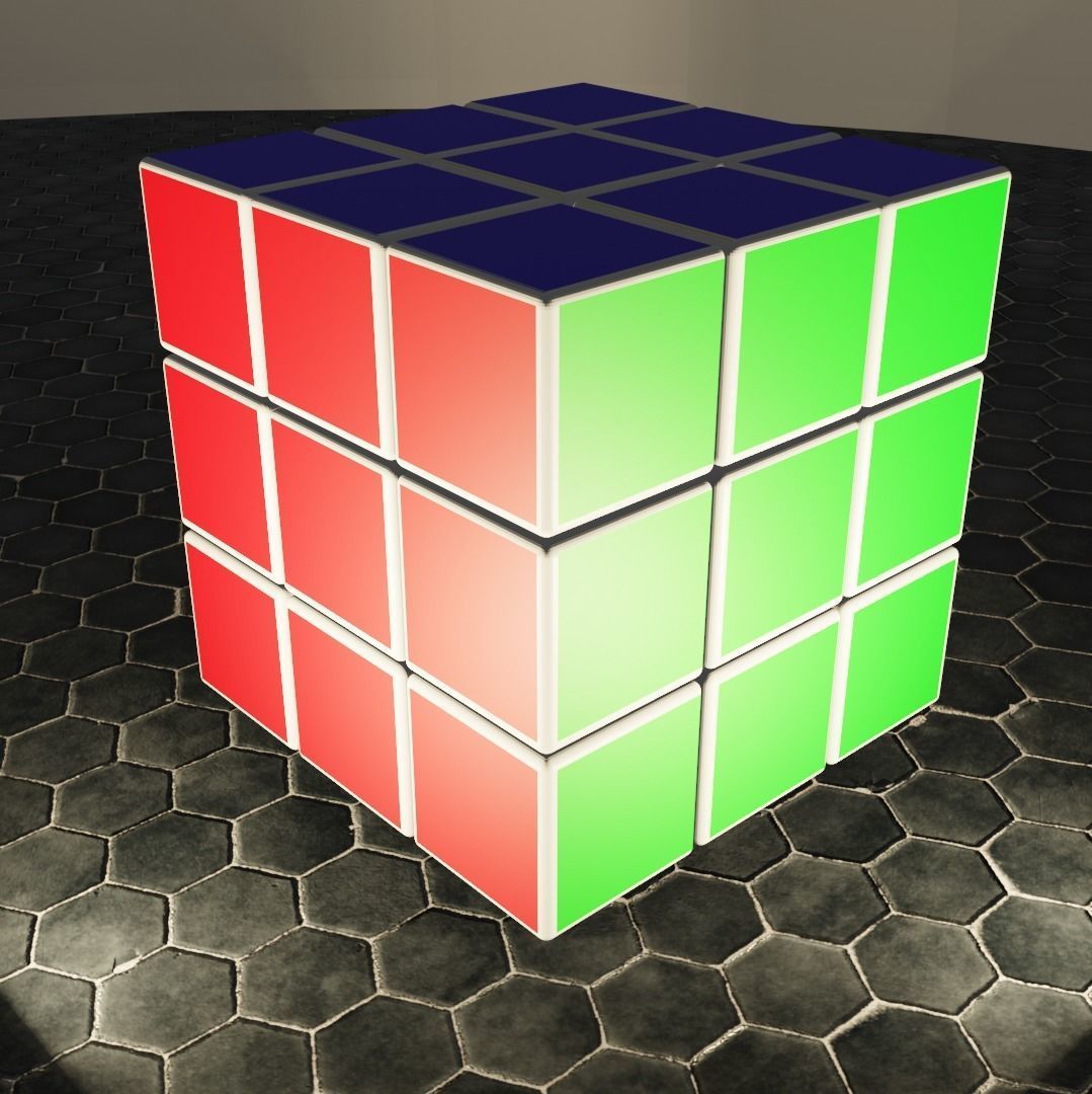 Cube Made in Blender 3D 3D model | CGTrader