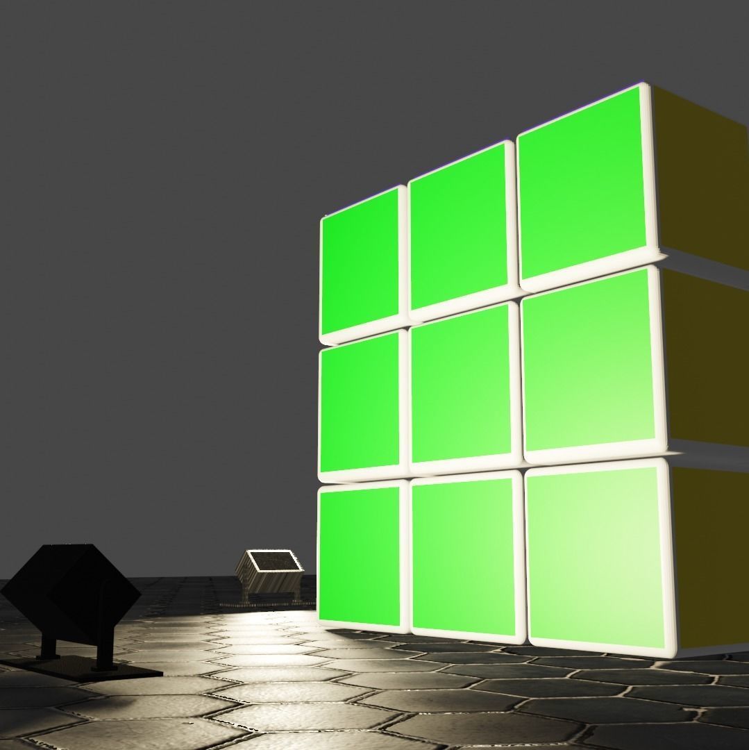 Cube Made in Blender 3D 3D model | CGTrader