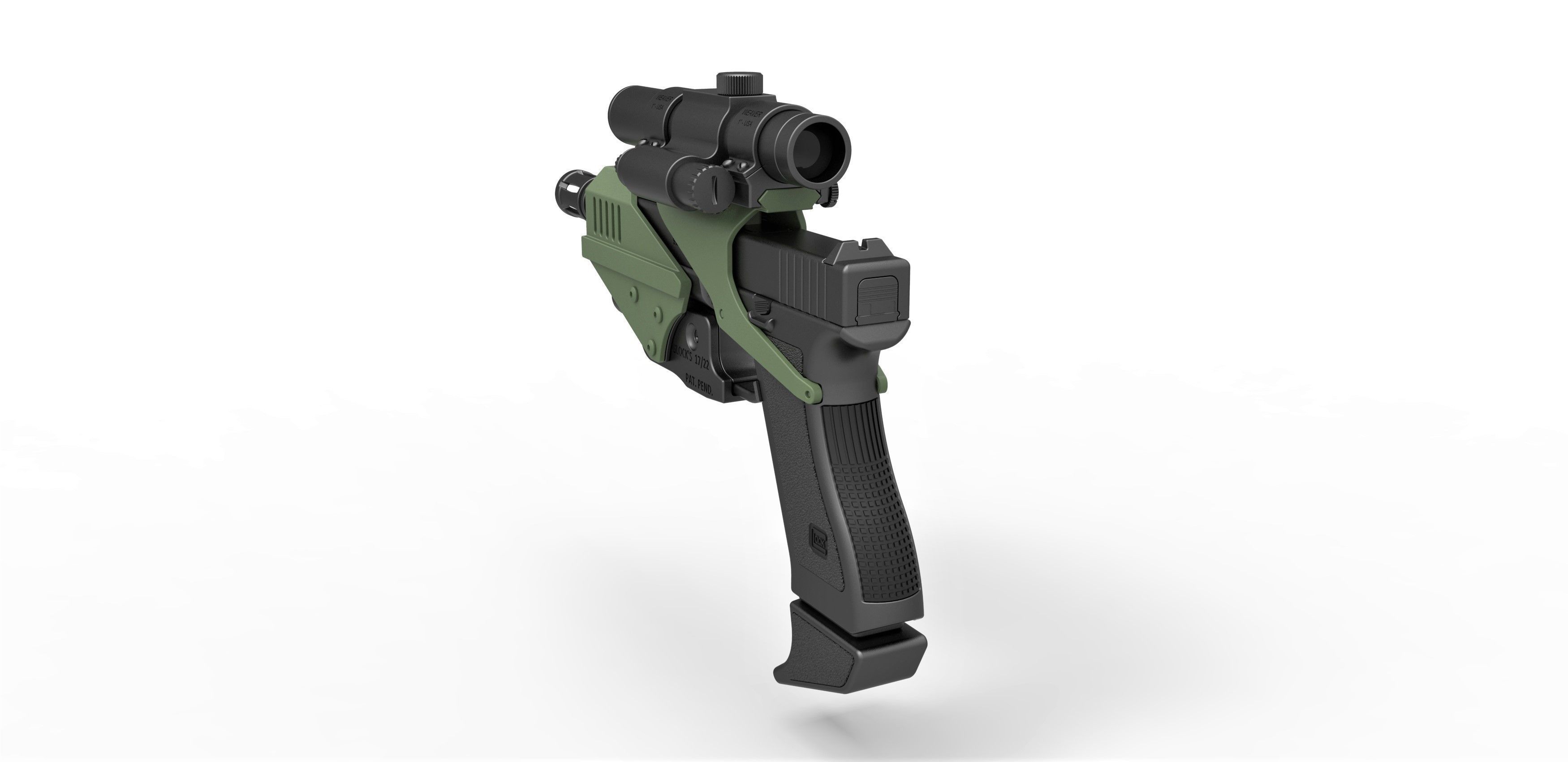 Pistol M70 from Space Above and Beyond TV series 1995 3D model | CGTrader