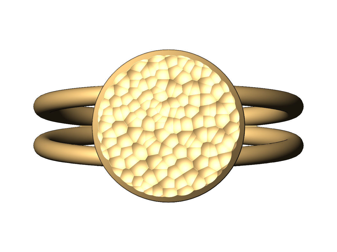 Hammered texture coin band US sizes 6 7 8 3D model 3D printable | CGTrader