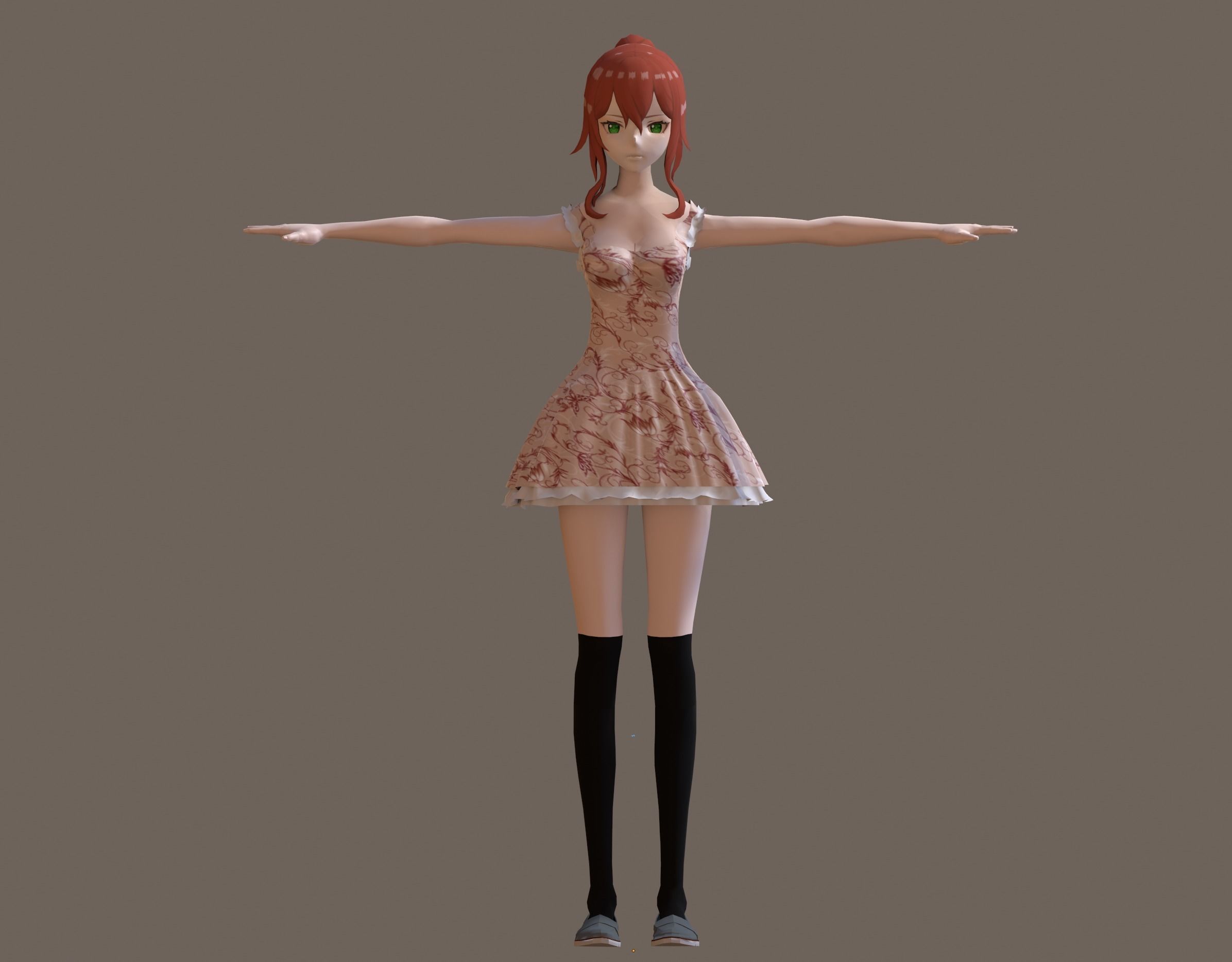3D model Anime Low-Poly Character Game Ready VR / AR / low-poly | CGTrader