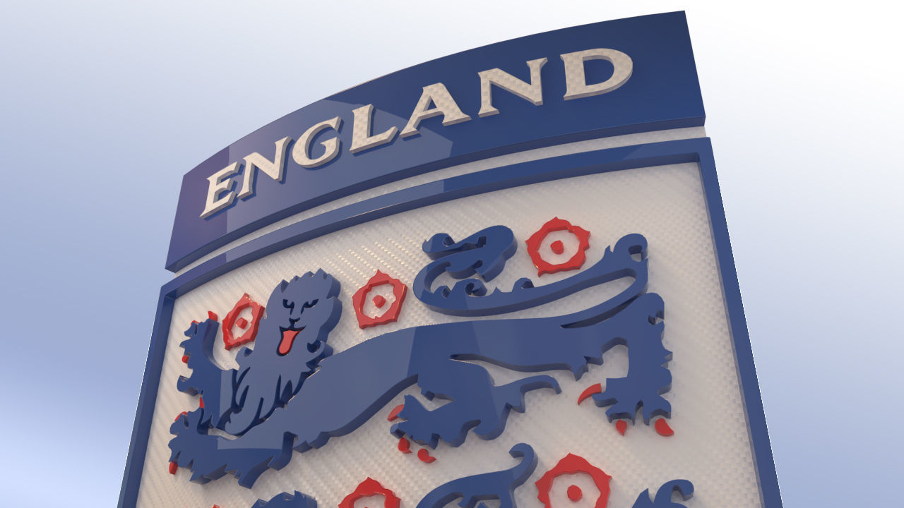 3D model England Football Shield Emblem Logo VR / AR / low-poly | CGTrader