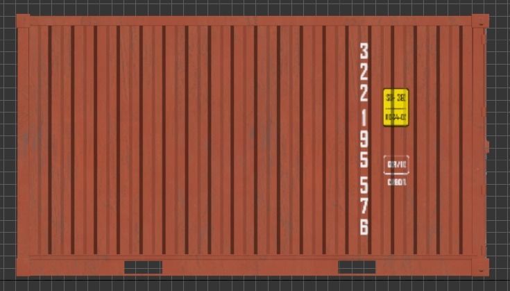 Sea Cargo Metal Container 3D model | CGTrader