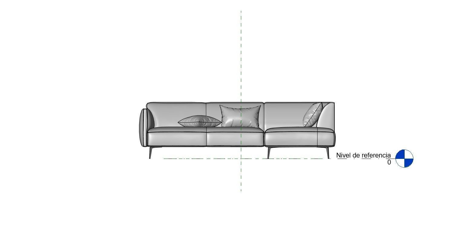 CORNER SOFA FAMILY FOR REVIT 3D model | CGTrader