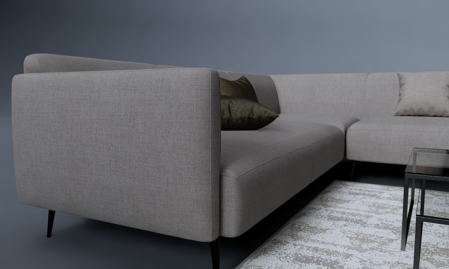 CORNER SOFA FAMILY FOR REVIT 3D model | CGTrader