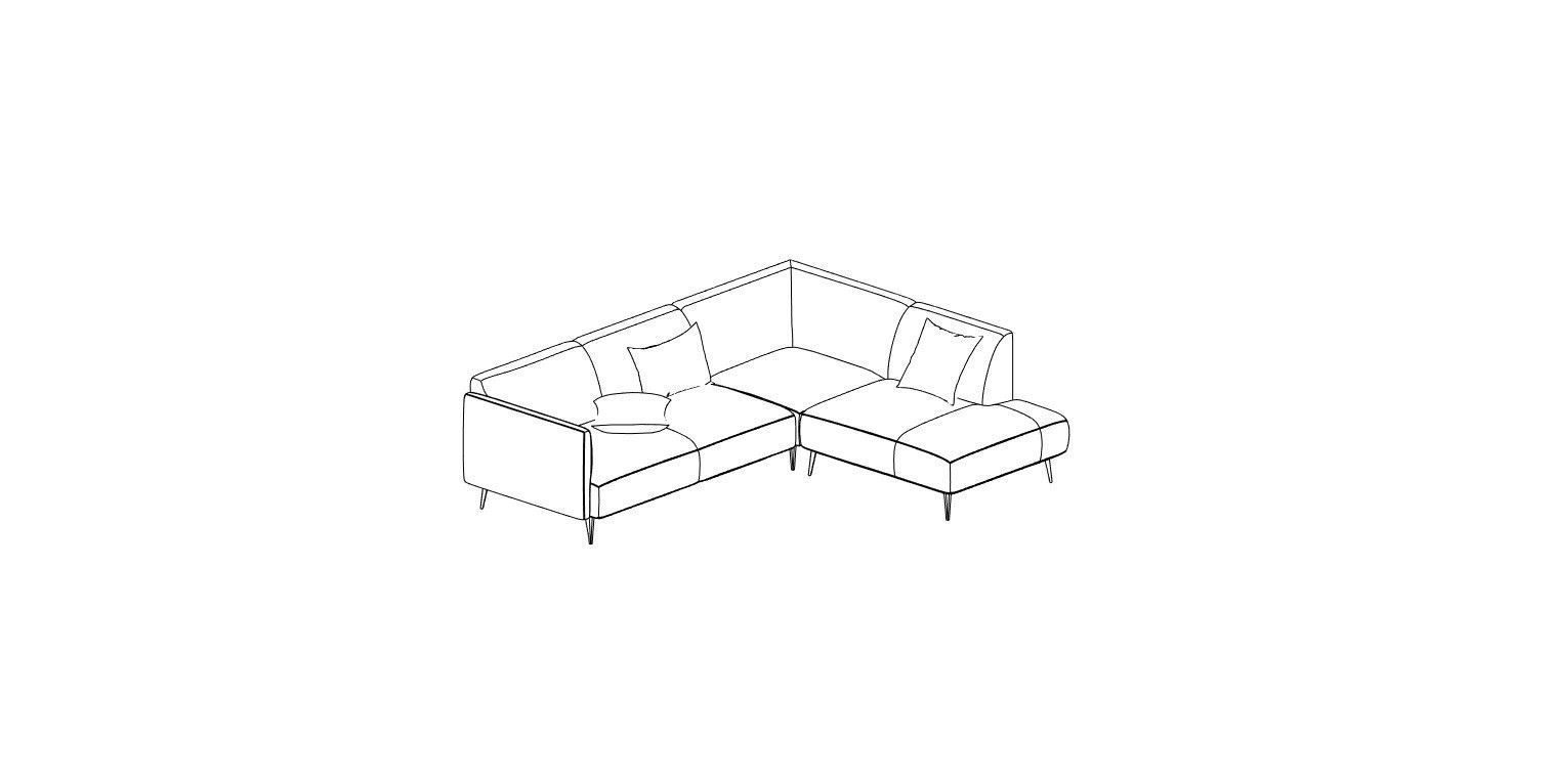 CORNER SOFA FAMILY FOR REVIT 3D model | CGTrader
