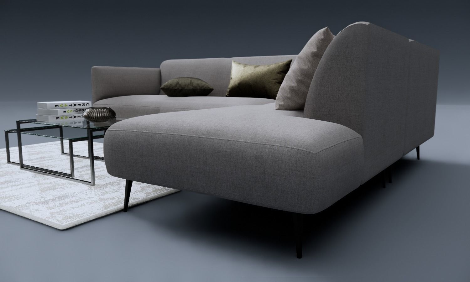 CORNER SOFA FAMILY FOR REVIT 3D model | CGTrader